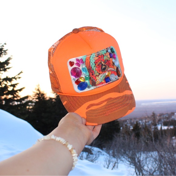 Accessories | Bedazzled Alaska Salmon Bucket Hat | Poshmark